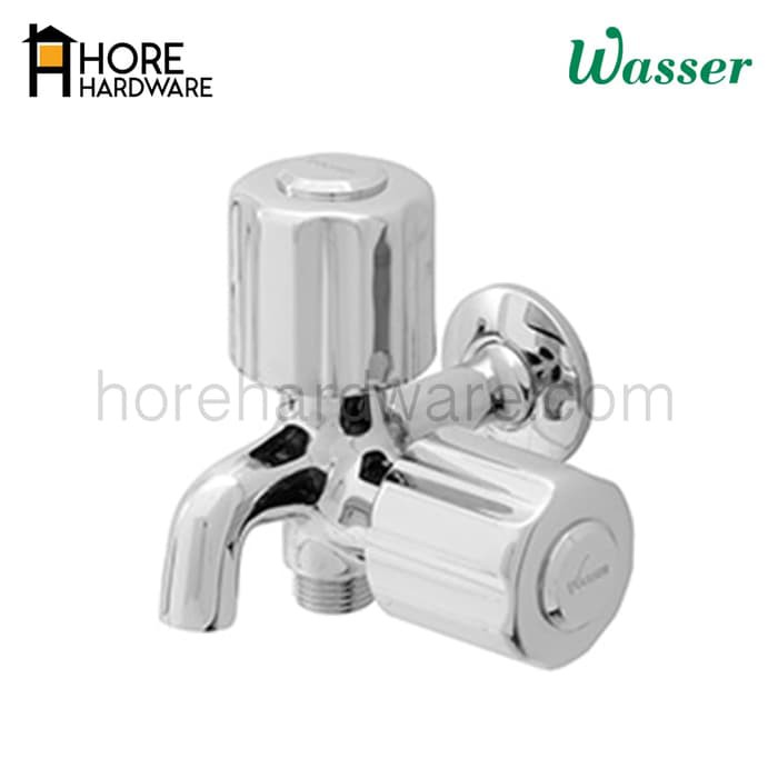 Jual WASSER Kran Air Tembok Cabang Round Wall Tap TB 020 Dingin | Shopee Indonesia