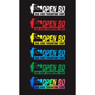 Jual Sticker OPEN BO SOAL RASA TERGANTUNG TARIF Bimbingan Orang Tua ...