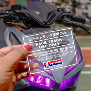 Jual STIKER RACE TRACK USE ONLY TRANSPARAN JAPAN | Shopee Indonesia