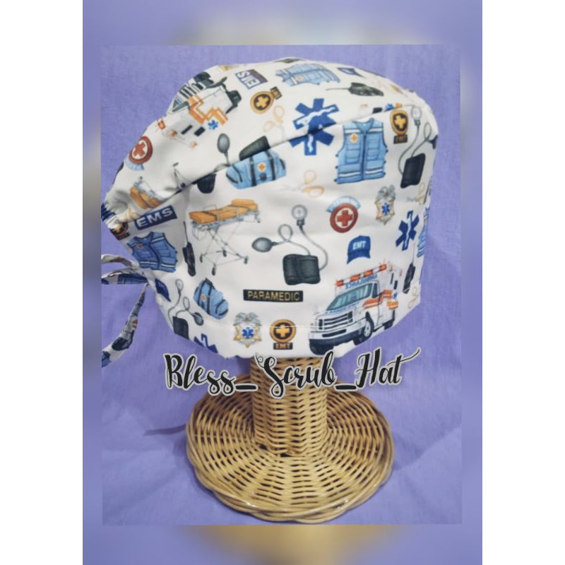 Jual Topi Bedah / Nurse Cap/ Sugical cap/ Topi Motif/Dokter/ Emergency ...