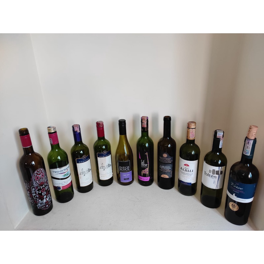 Jual Botol Wine Bekas untuk Pajangan Botol Whisky| Recyclable Wine ...