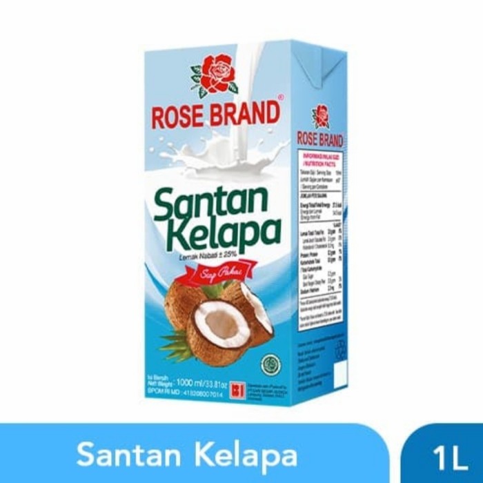 Jual Rose Brand Rosebrand Santan Santen Kelapa 1000ml 1L 1 Liter L ...