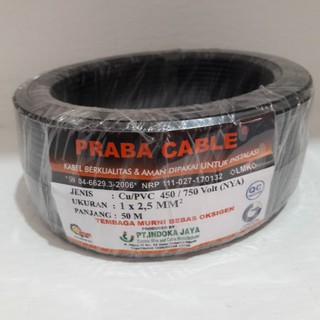 Jual Kabel Listrik Tunggal (NYA 2,5mm) 50m Praba | Shopee Indonesia