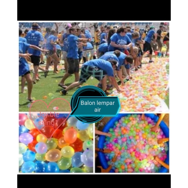 Jual BALON AIR MINI/BALON JARI/ REFILL BALON PERANG AIR 1 PAK ISI 50 ...