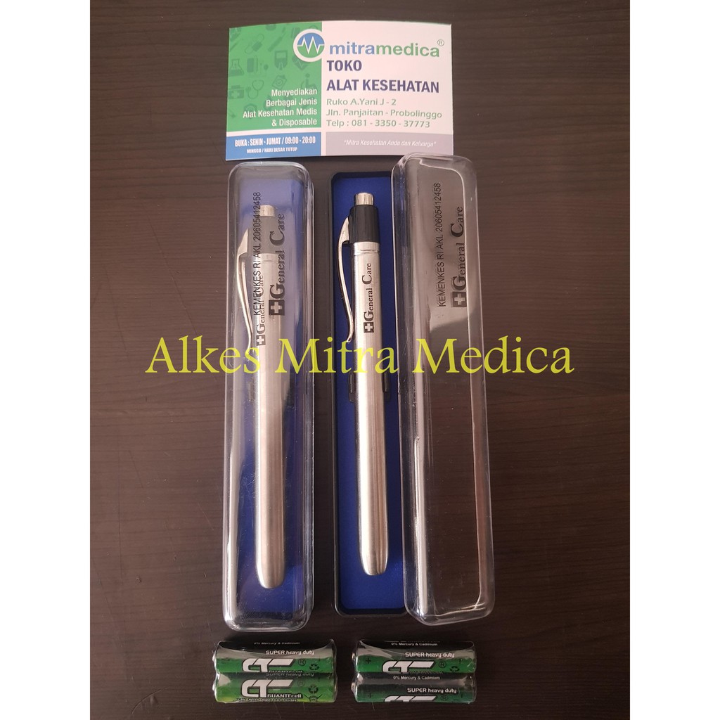 Jual Penlight LED General Care Stainless Steel / Senter Pulpen / Pen ...