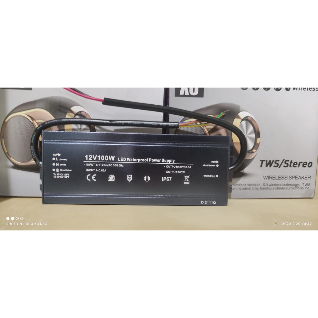 Jual travo/power supply/adaptor led waterproof 12 v 60 watt dan 100 ...