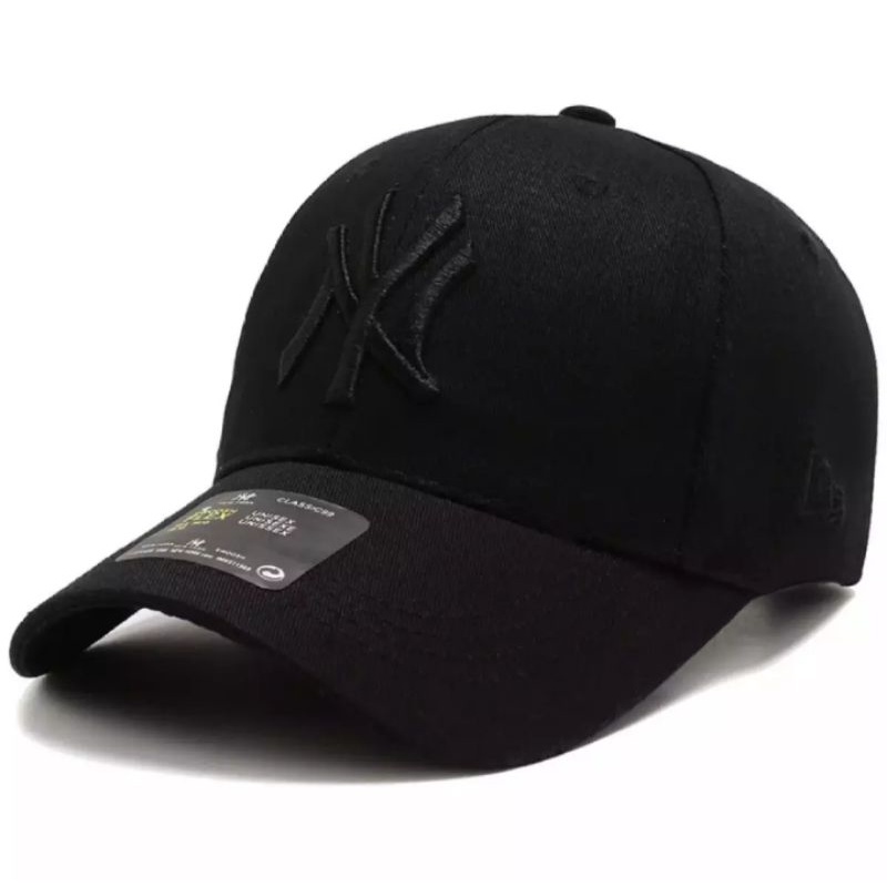 Jual Topi NY NEW YORK full black style pria dan wanita bergaya dengan ...