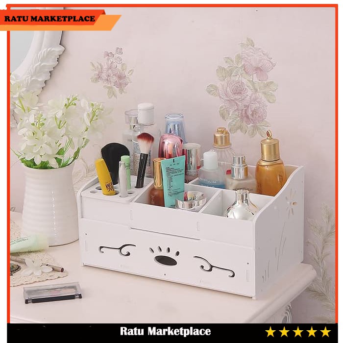 Jual Rak Kosmetik Desktop storage Rak Make up Rak Kosmetik Rak Makeup ...