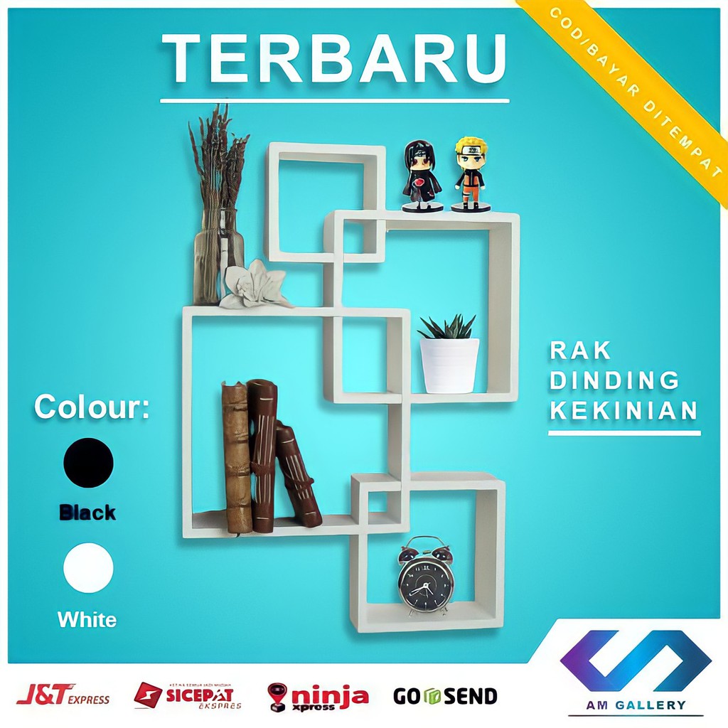 Jual Rak Dinding Tempel Tembok Minimalis Vintage Serbaguna Ruang Kamar ...