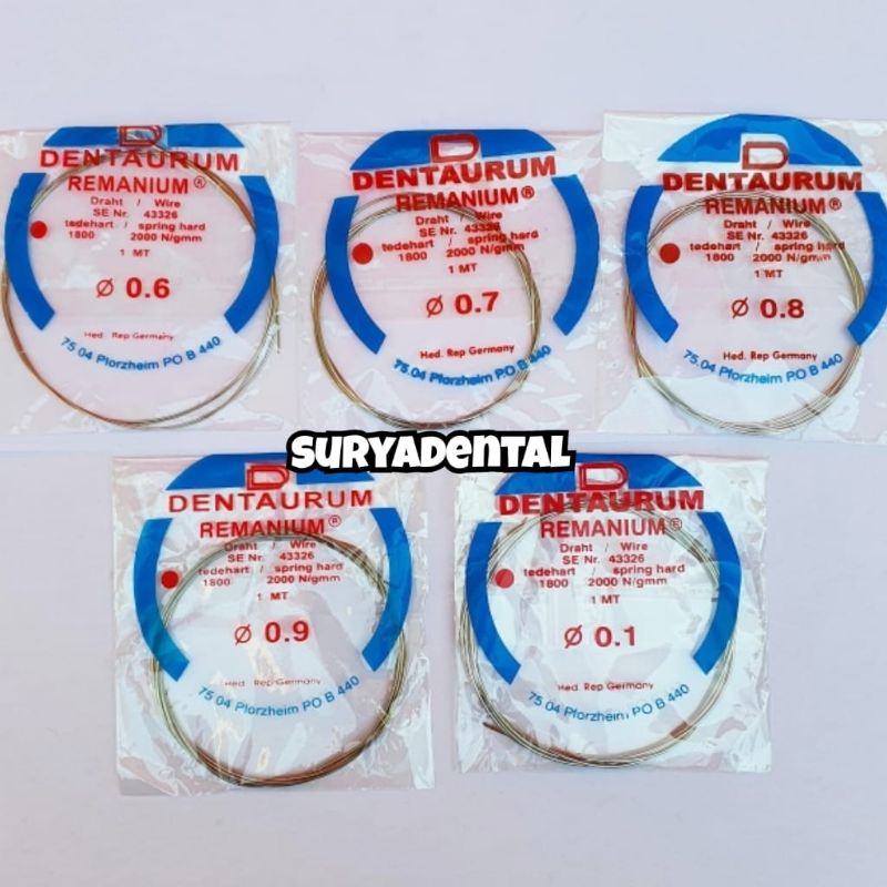 Jual KLAMER / Kawat Gigi Dentaurum Remanium Wire Retainer Roll Size ...