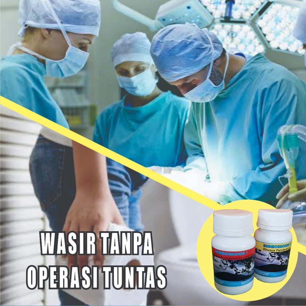Jual Obat Wasir Berdarah dan Benjolan HEMMORHOIDA STADIUM 1-2 Herbal ...