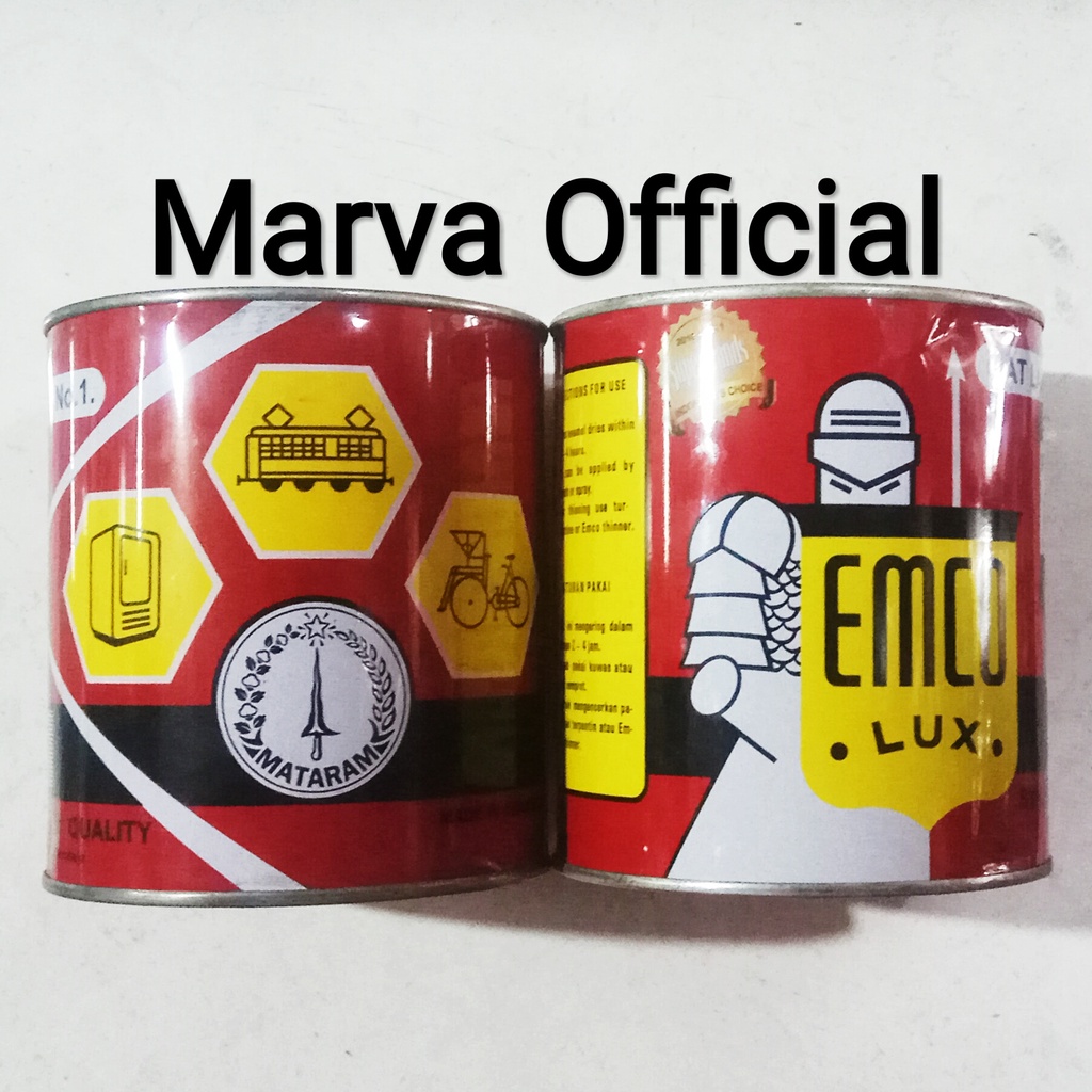 Jual Cat EMCO Lux no 44 / Black / Hitam Doff Matt / White putih 1 L ...