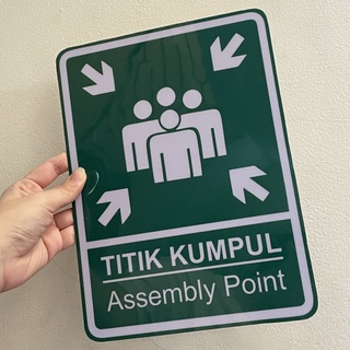 Jual Sticker stiker Papan Signage bahan pvc tulisan titik kumpul ...