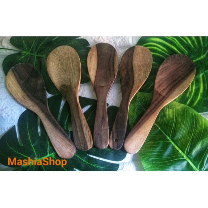 Jual centong nasi murah/entong nasi/entong kayu/centong kayu | Shopee ...