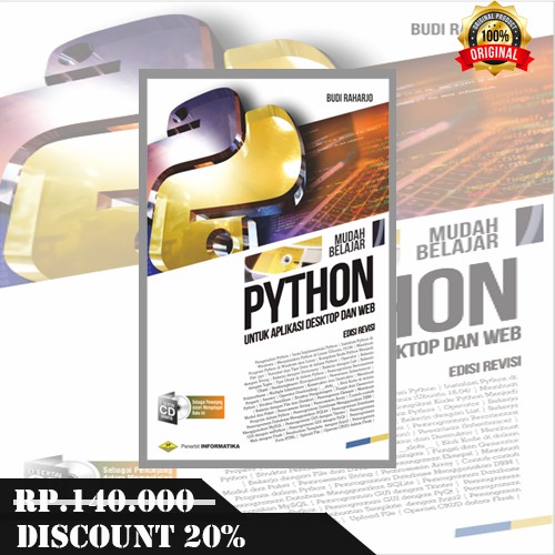 Jual Buku Mudah Belajar PYTHON Untuk Aplikasi Desktop dan WEB Edisi Revisi | Shopee Indonesia