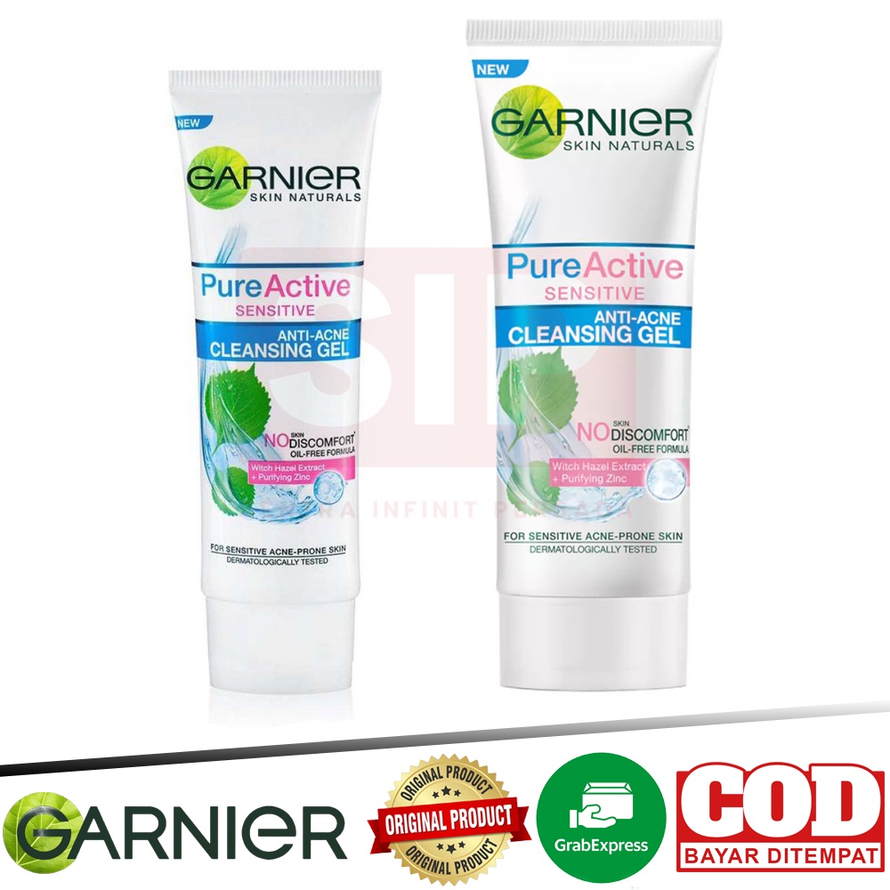 Jual Pencuci Muka Pure Active Garnier Anti Ance Cleansing Gel | Shopee ...