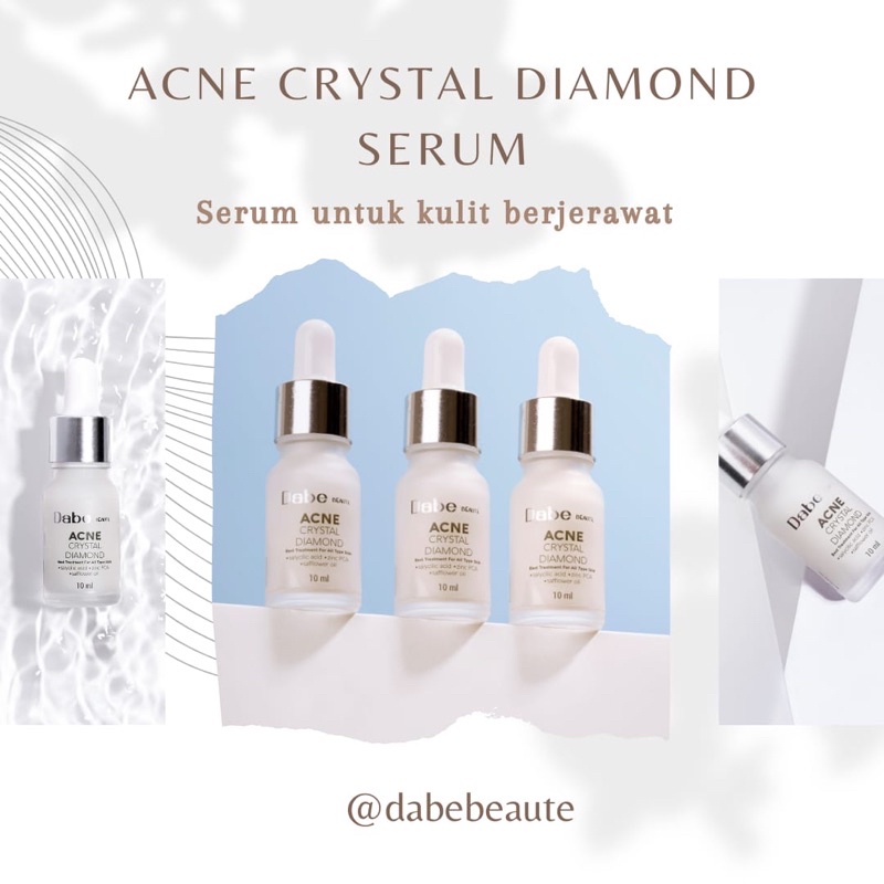 Jual (ReAdy)DABE Beaute Acne Crystal Diamond Serum ( Free souvenir ...