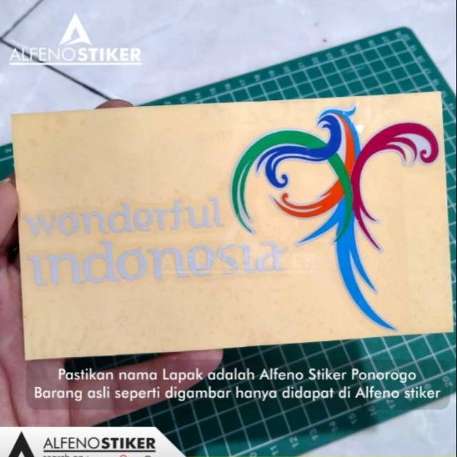 Jual CUSTOM 15cm Stiker Wonderful Suka suka / Sticker Cutting Pesona ...