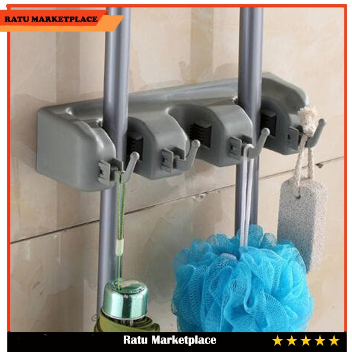 Jual Gantungan Sapu Alat Pel Rak Sapu Perlengkapan Rumah Tangga holder ...