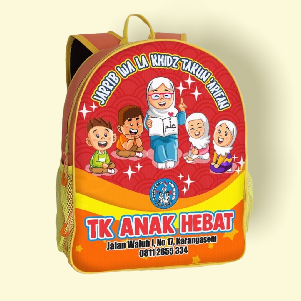 Jual Tas Anak Custom - Tas Anak PAUD/TK Tema Sekolah Muslim 26 [KidBags ...