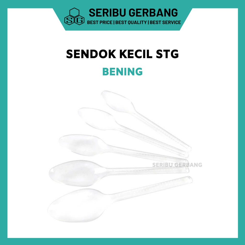Jual 50PC SENDOK PLASTIK KECIL STG BENING TEH PUDDING AGAR KUE CAKE ...