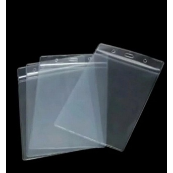 Jual Plastik Name Tag ID card Ukuran 12x17cm berdiri. Isi 100 pcs ...