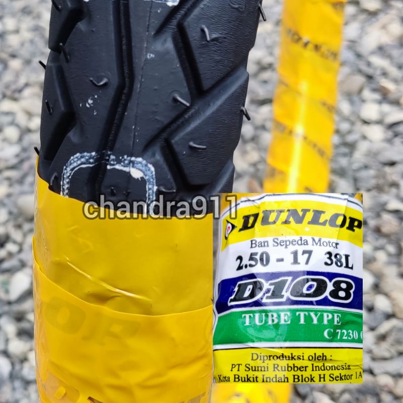 Jual DUNLOP D108 250 ring 17 Ban ori depan fizr f1zr pnp bebek vega jupiter satria 2 tak crypton ...