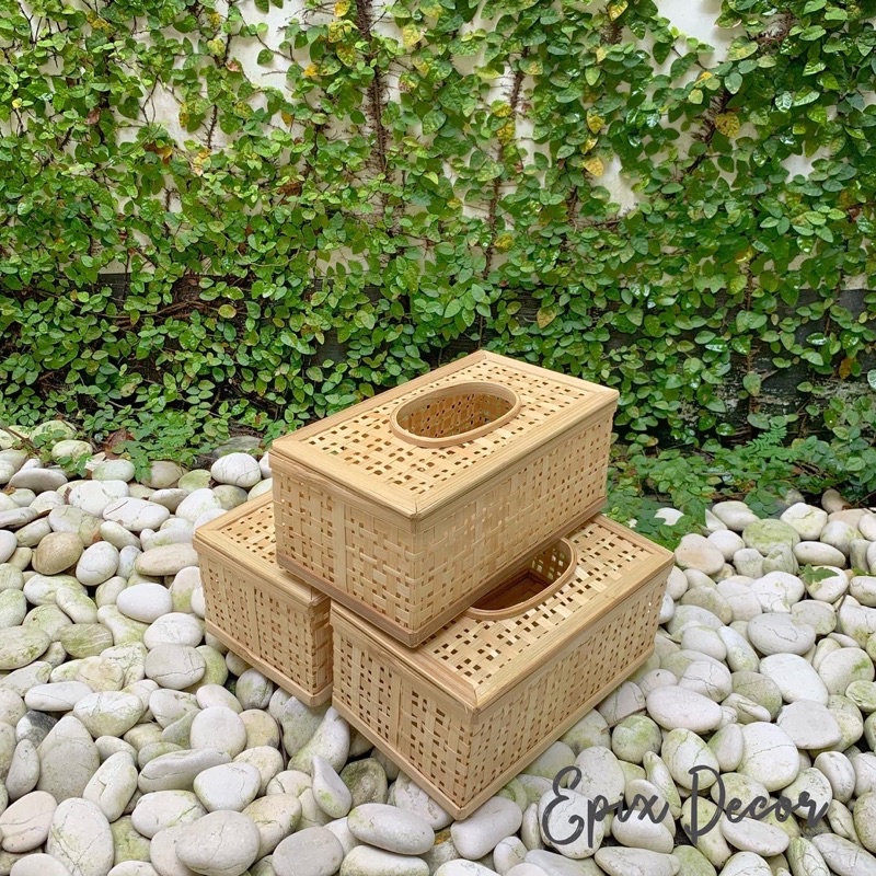 Jual Tempat Tissu Bambu | Cover Tissu Bamboo | Wadah Tisu | Tempat ...