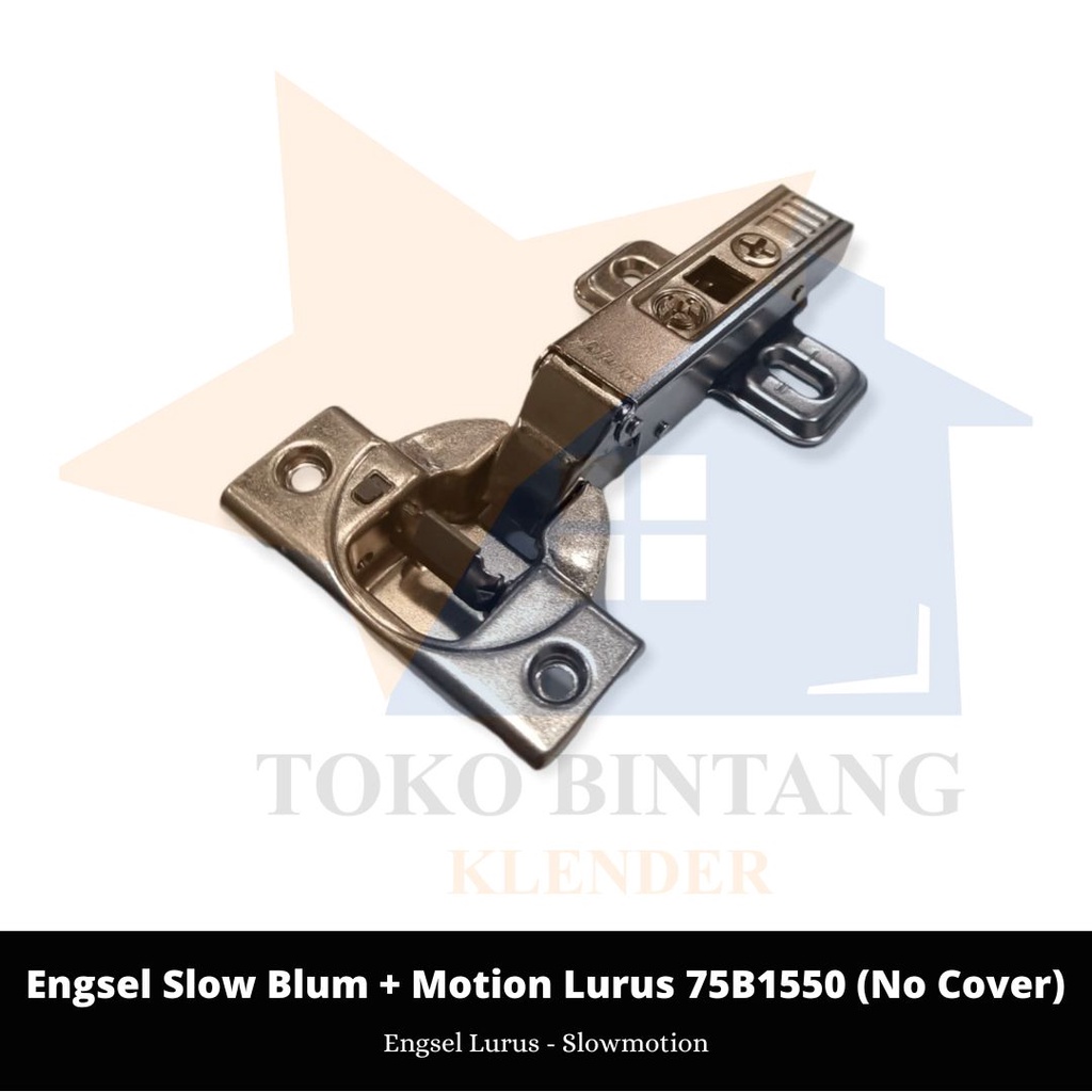 Jual Engsel Slow Blum + Motion Lurus 75B1550 (No Cover) | Shopee Indonesia