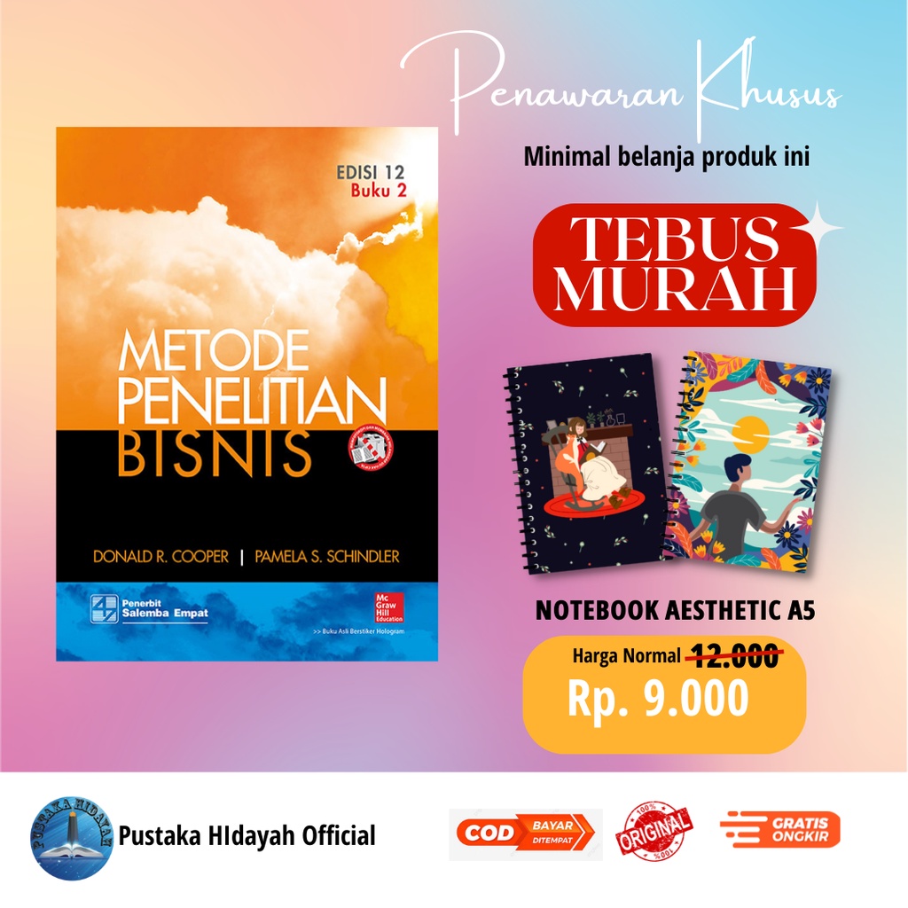 Jual Buku Metode Penelitian Bisnis Edisi 12 Buku 2 - Donald R. Cooper ... Jual Buku Metode Penelitian Bisnis Edisi 12 Buku 2 - Donald R. Cooper ...