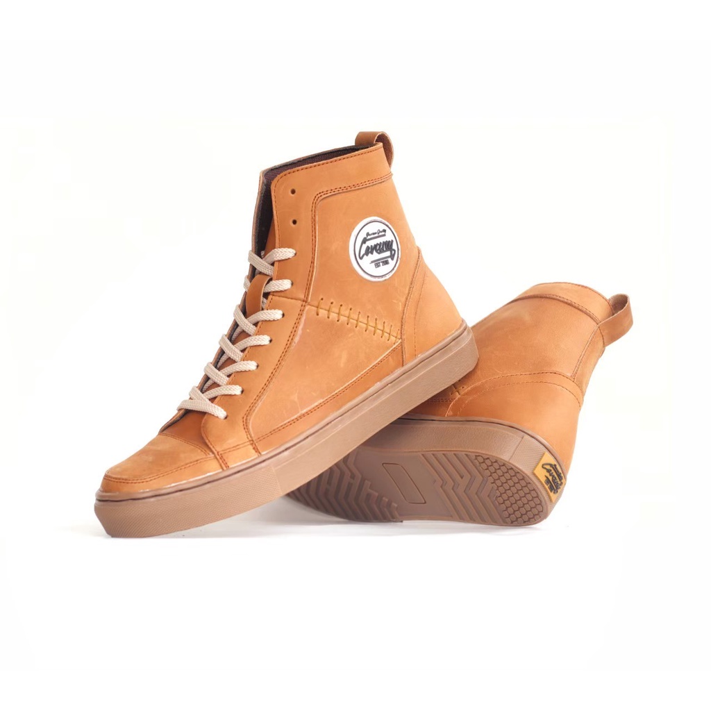 Jual Sepatu Boot Pria Kulit Asli Cev NEW Dante Model Sneaker Pas Buat Acara Nongkrong Bareng ...