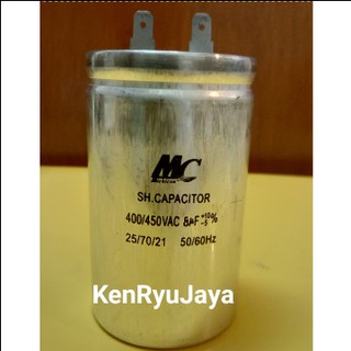 Jual Kapasitor (Capacitor) AC 8uf 450 Vac MC | Shopee Indonesia