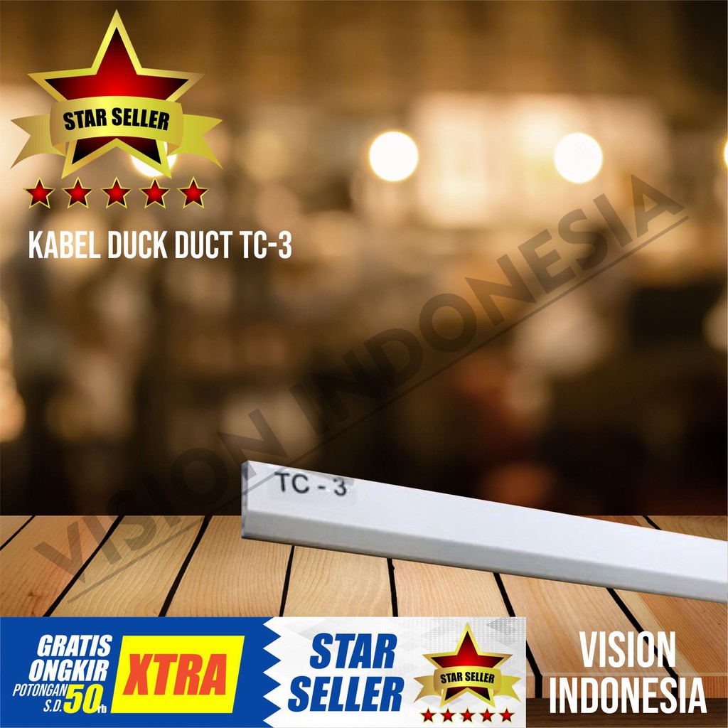 Jual Kabel Duck Duct TC-3 Satu Meter Ducting Cable Potector Tray TC3 ...