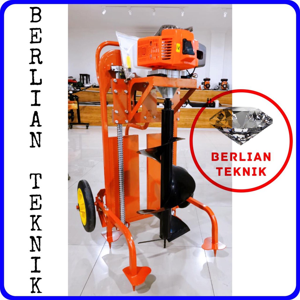Jual Mesin Bor Tanah Earth Auger Matsumoto MED 680 + Frame + Drill ...