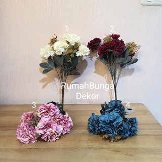 Jual Bunga Carnation Artificial x10 ( Ada 7 Warna ) | Shopee Indonesia