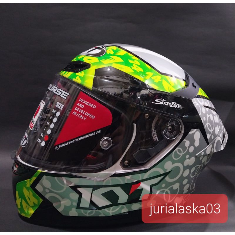 Jual HELM KYT TT COURSE ARBOLINO | FULL FACE SINGLE VISOR TERLARIS | Shopee Indonesia