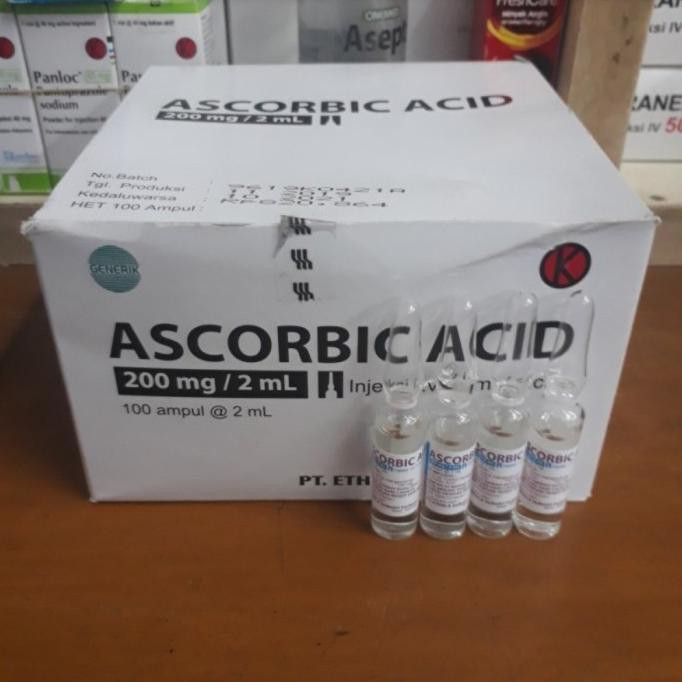 Jual ASCORBIC ACID INJEKSI AMPUL PRODUK GARANSI ORIGINAL | Shopee Indonesia