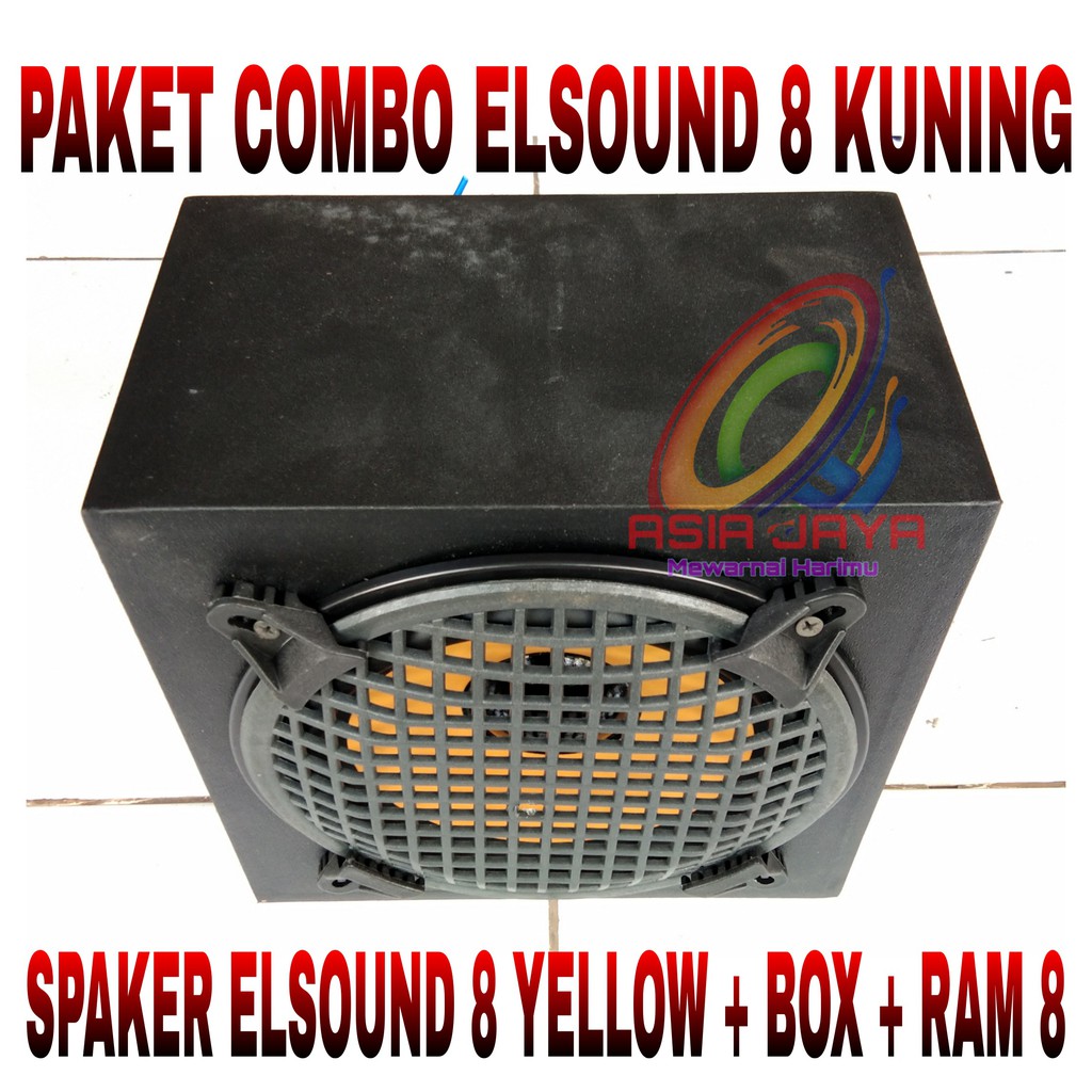 Jual Paket Combo Elsound 8 Yellow plus Box 8 Single dan Tutup 8 Inch Indonesia|Shopee Indonesia