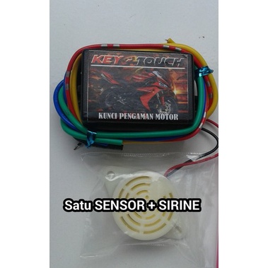 Jual alarm motor pengaman motor SATU sensor sentuh dengan SIRINE ...