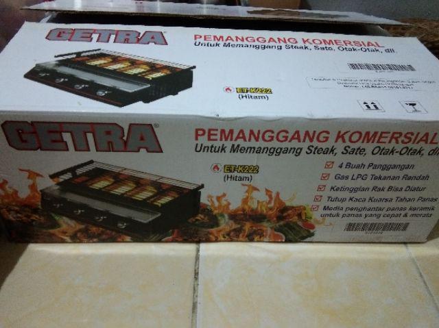 GETRA ET-K222 GRILLER / PEMANGGANG 4 BURNER BBQ | Shopee Indonesia