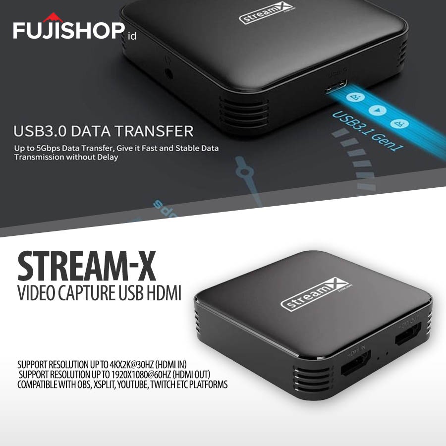 Jual Stream-X Video Capture USB HDMI - Live Streaming | Shopee Indonesia