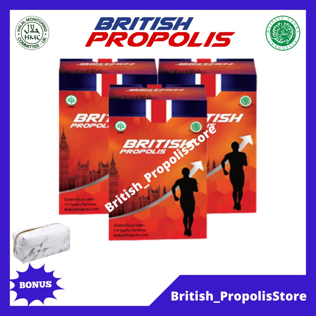 Jual PAKET 3 BOTOL BRITISH PROPOLIS | Shopee Indonesia