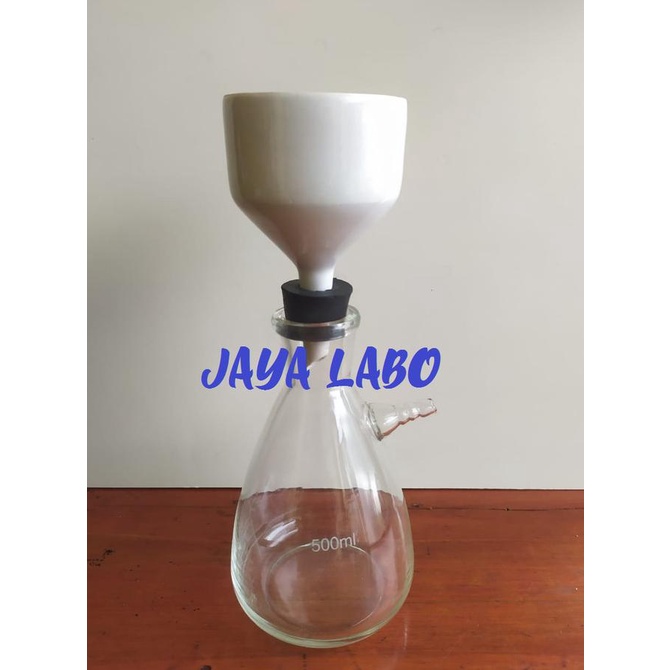 Jual Rrc Filtering Flask Vol. 500 Ml + Corong Buchner / Alat Laboratorium | Shopee Indonesia