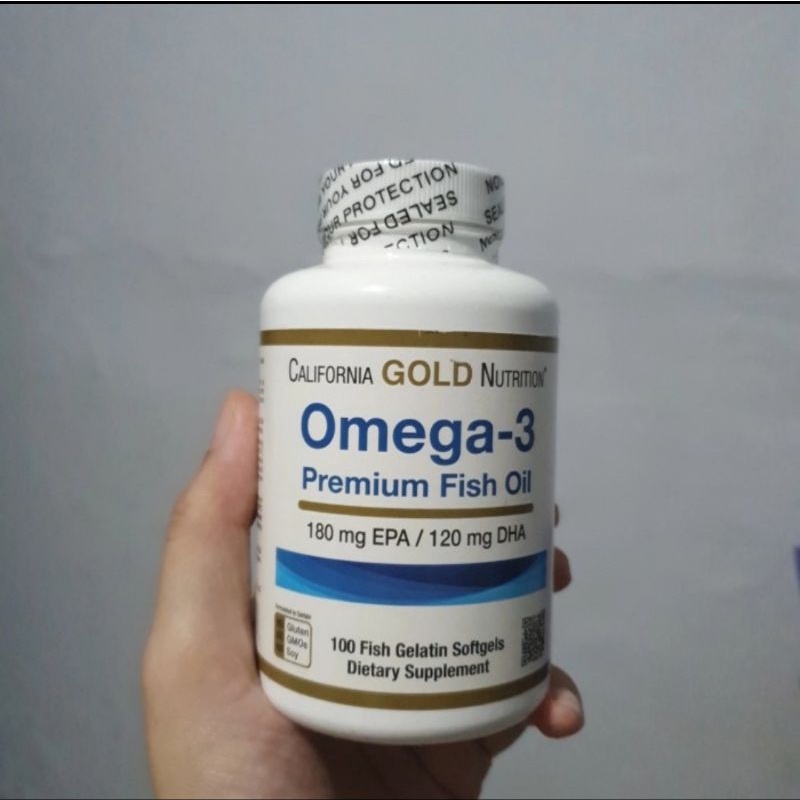 Jual California Gold Nutrition Omega-3, Premium Fish Oil, 100 softgels | Shopee Indonesia