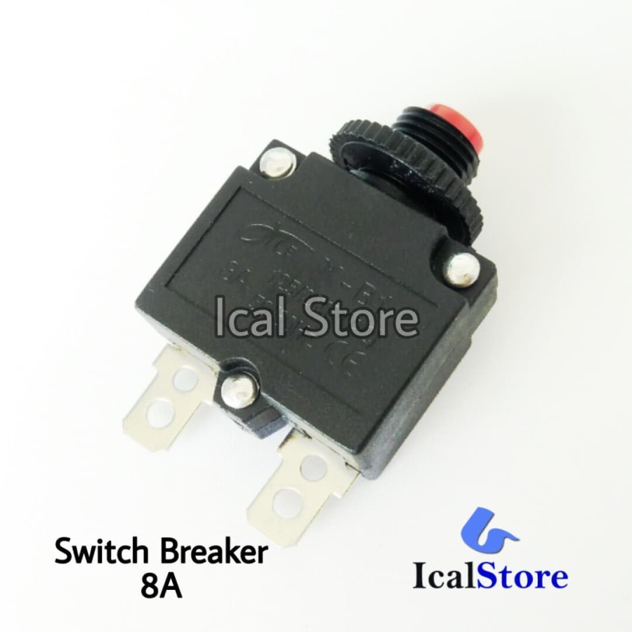 Jual Circuit Breaker 8 Ampere Push Button Limit Switch 8A | Shopee ...