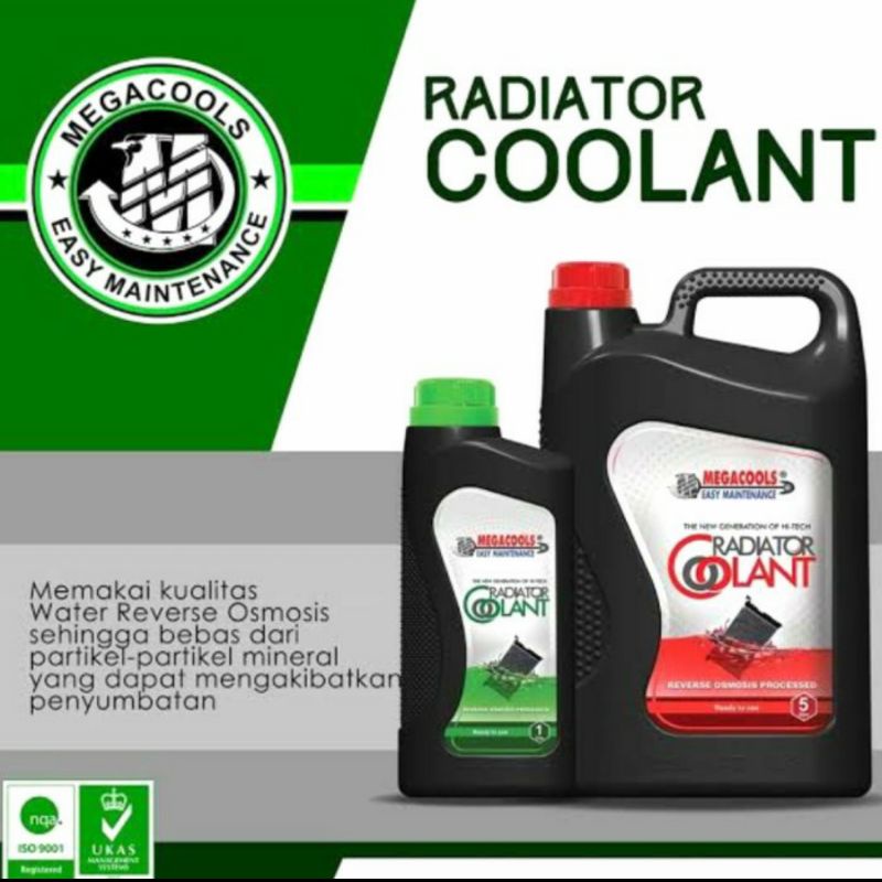 Jual Air Radiator Megacools Radiator Coolant (Original) Isi: 5 Liter ...