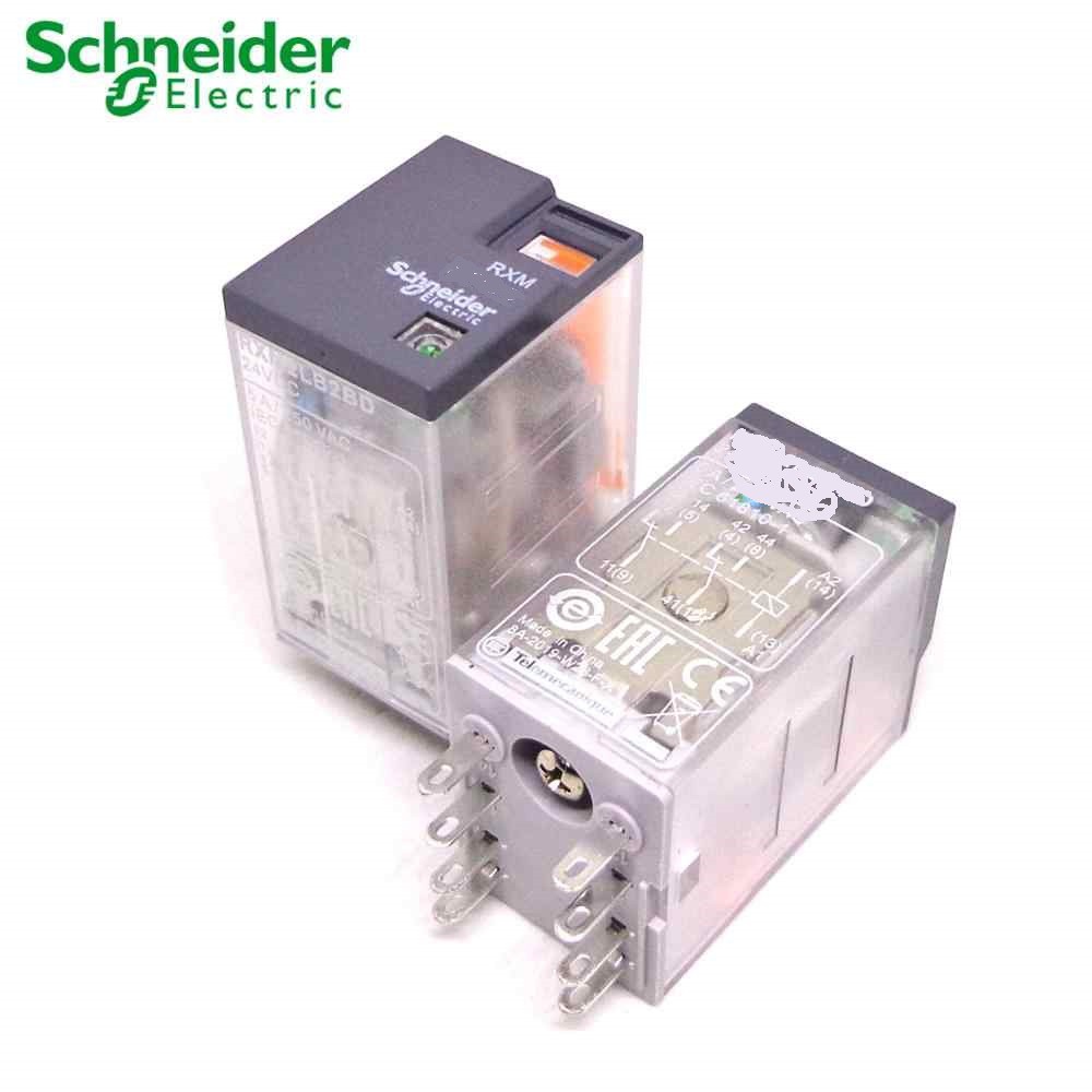 Jual SCHNEIDER RELAY PLUG IN 2CO 5A DENGAN LED 24VAC RXM2LB2B7 Indonesia|Shopee Indonesia