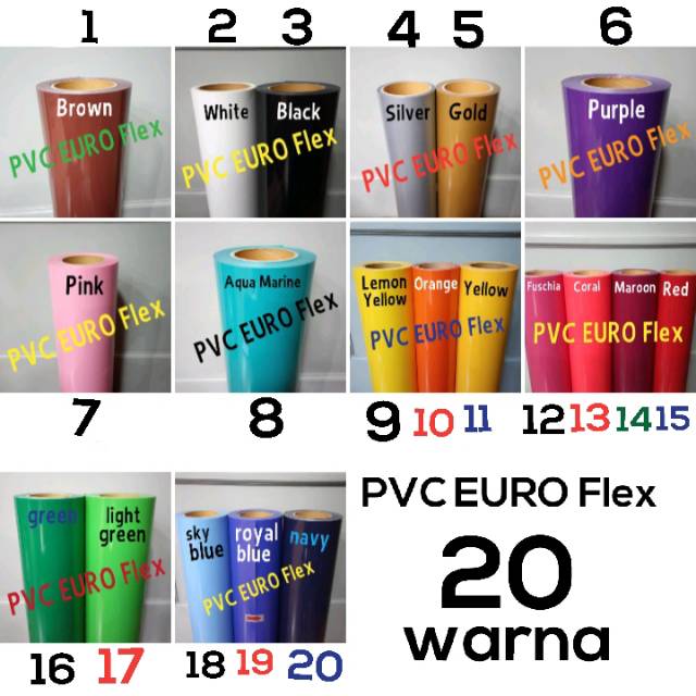 Jual PVC EURO Flex harga per 1 meter | Shopee Indonesia