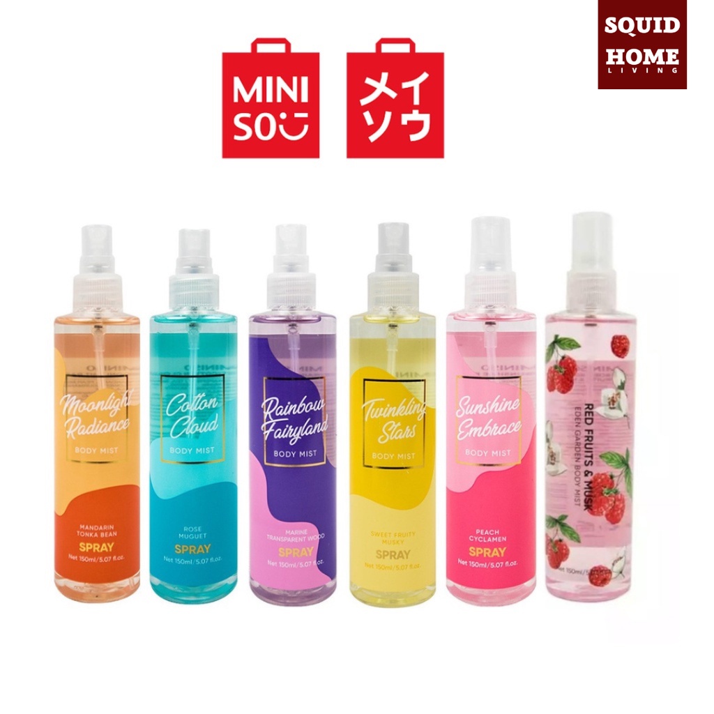 Jual MINISO ORIGINAL Body Mist 150ml fragrance spray tahan lama Natural ...