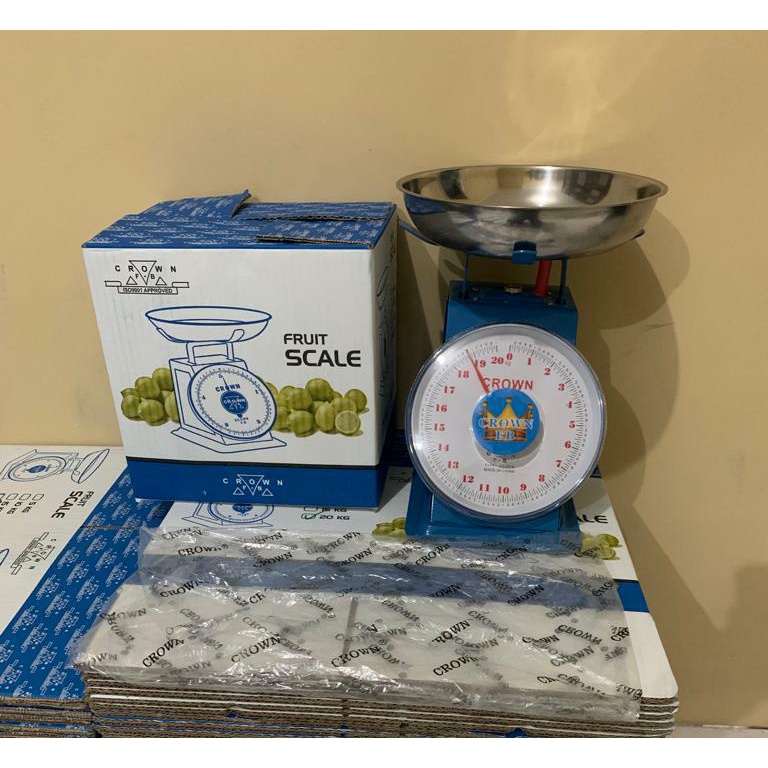 Jual Timbangan Duduk/Timbangan Manual/Timbangan Buah Crown 15 Kg/Fruit Scale Indonesia|Shopee ...